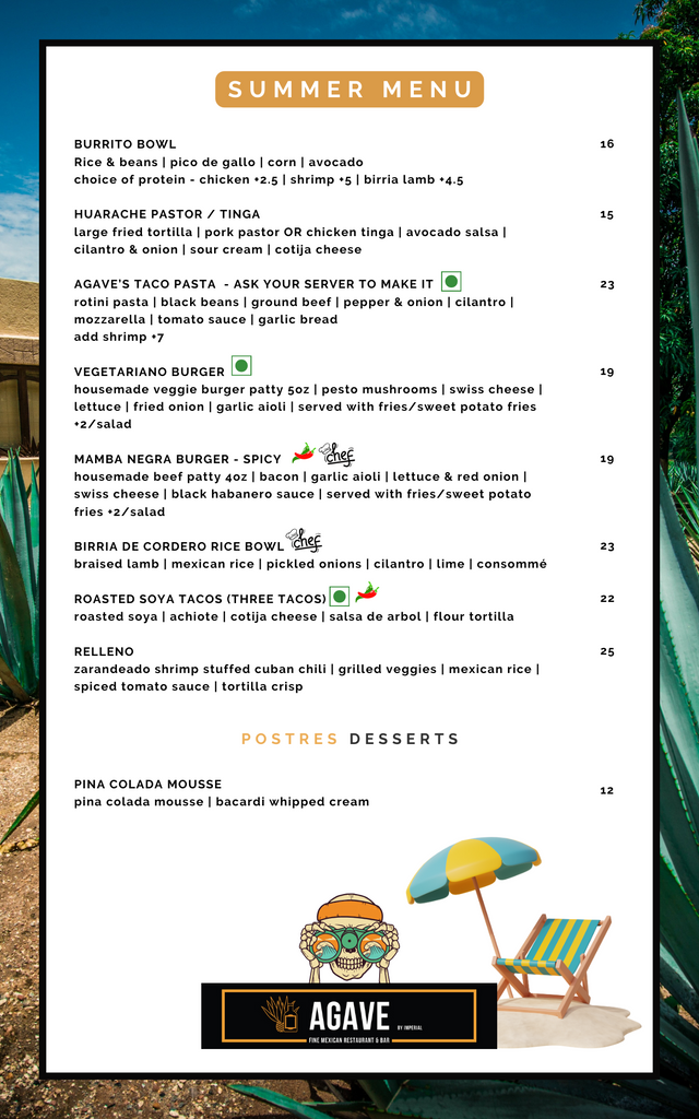 AGAVE BY IMPERIAL - FINE MEXICAN RESTUARANT & BAR – Agave by Imperial